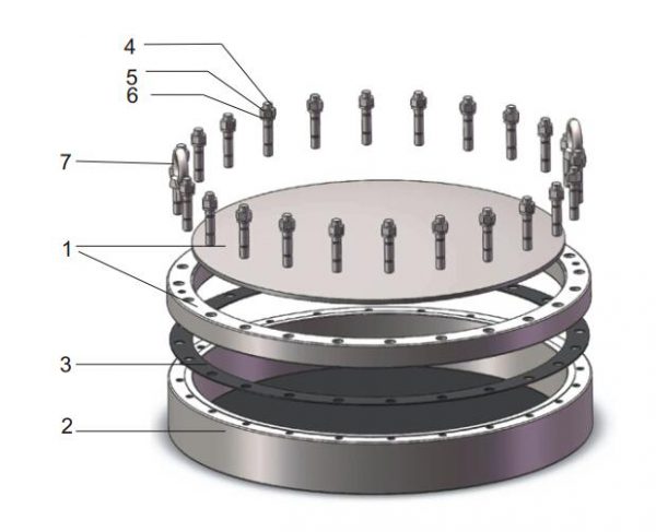 500mm Domed-FBM Manlid Assembly - Grand TEK