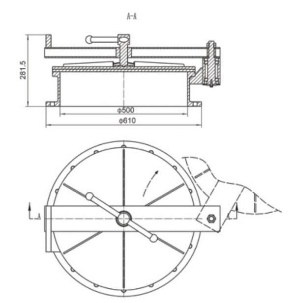 Atmospheric Rotary Opened Manlid Assembly - Grand TEK